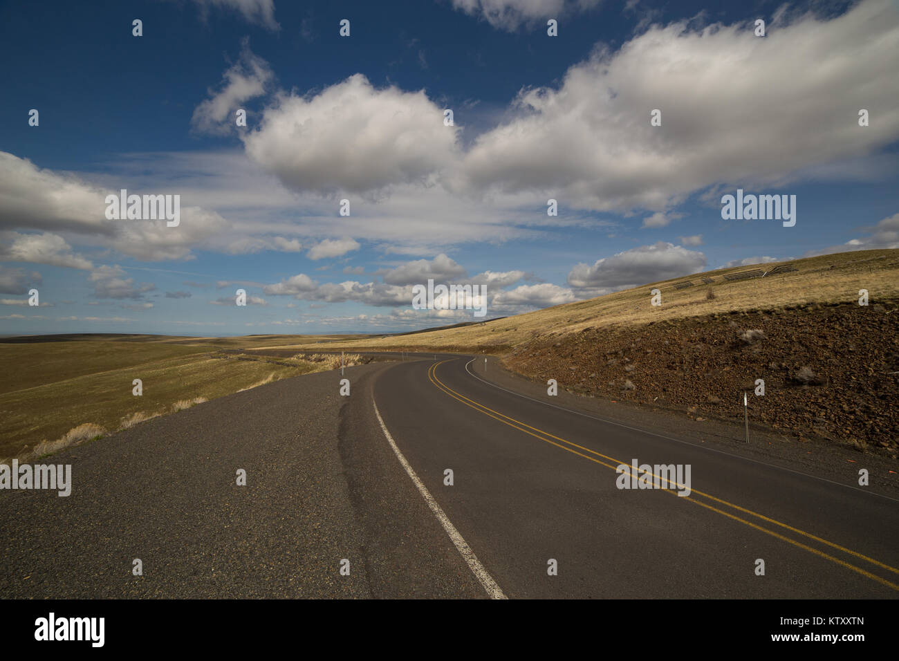 winding road in nature Stock Photo - Alamy