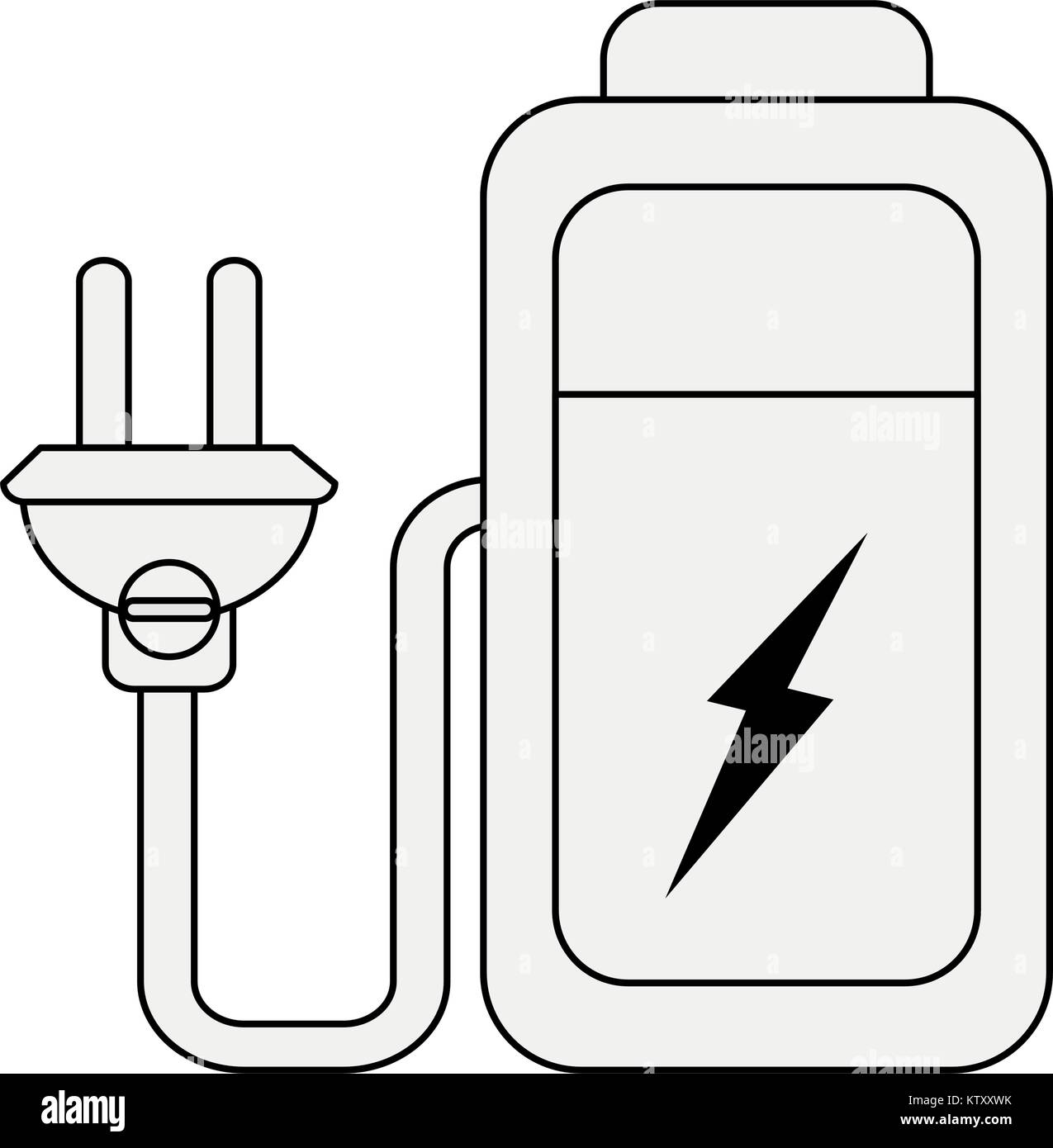 Two wire plug Stock Vector Images - Alamy