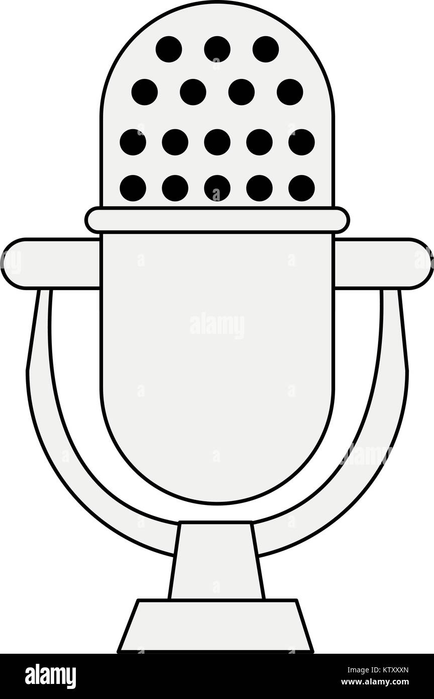 Vintage microphone symbol Stock Vector Image & Art - Alamy