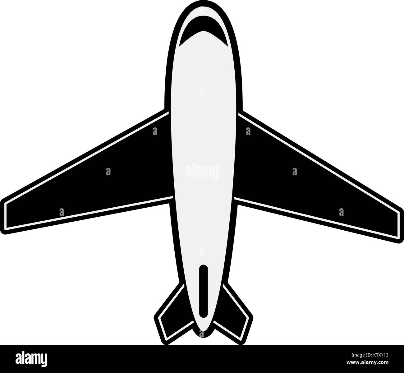 Airplane jet symbol Stock Vector Image & Art - Alamy