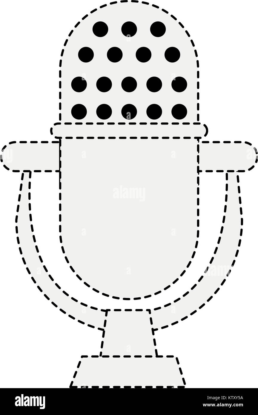 Vintage microphone symbol Stock Vector Image & Art - Alamy