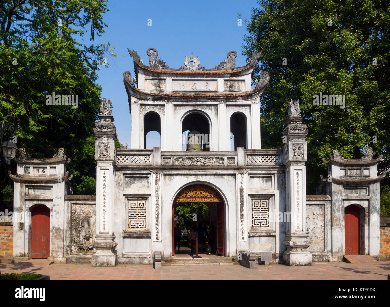 Literature Temple in Hanoi Stock Photo - Alamy
