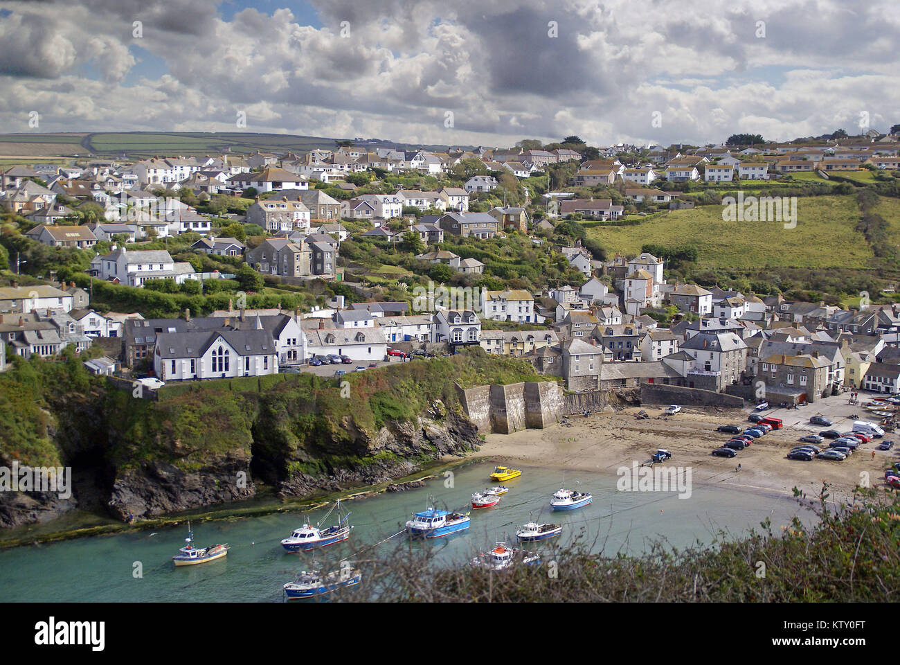 The British West Country: The fishing village of Port Isaac in Cornwall ...