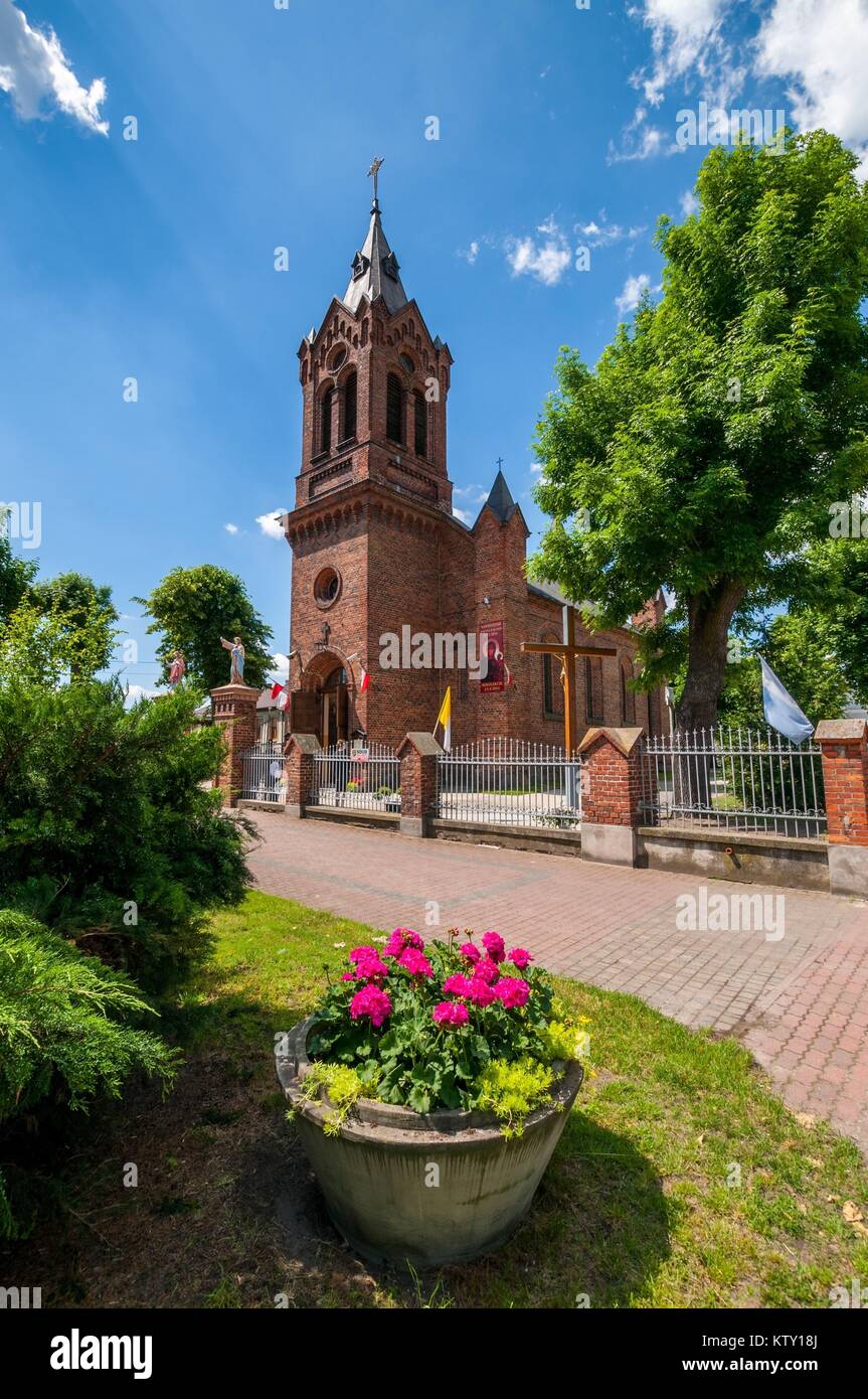 Neo-Gothic Church of St. Mary Magdalene. Kokanin, Greater Poland ...
