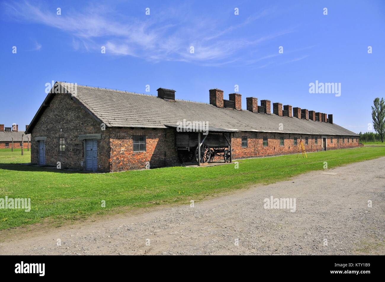 Barracks at Auschwitz-Birkenau concentration camp, Brzezinka, Lesser ...