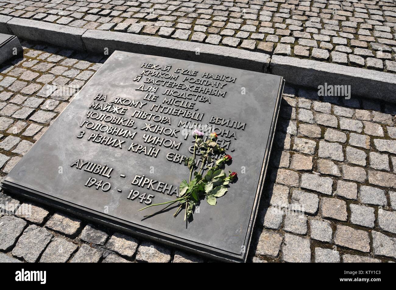 Monument. Auschwitz-Birkenau concentration camp, Brzezinka, Lesser ...