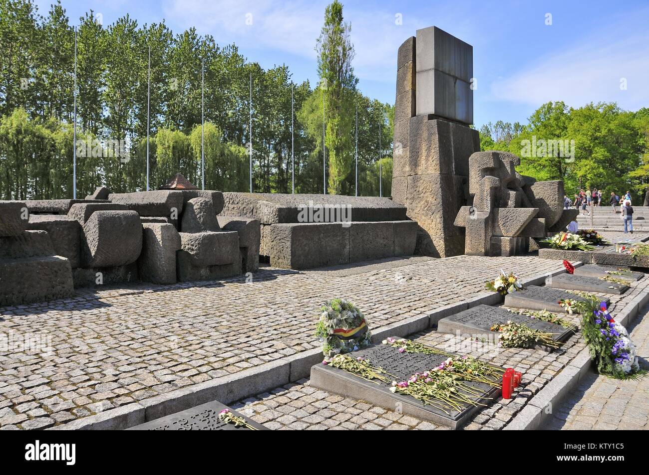 Monument. Auschwitz-Birkenau concentration camp, Brzezinka, Lesser ...
