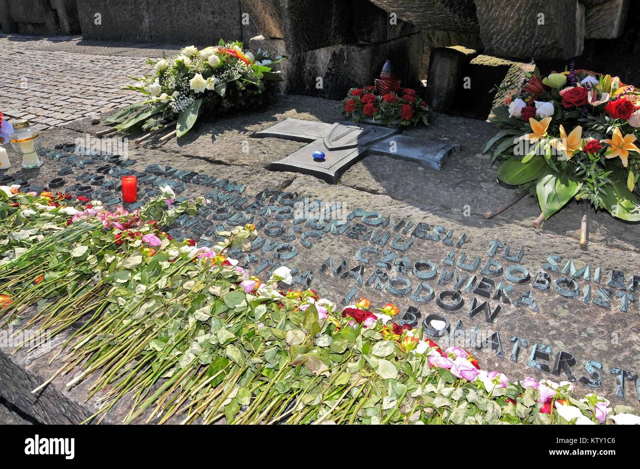 Monument. Auschwitz-Birkenau concentration camp, Brzezinka, Lesser ...