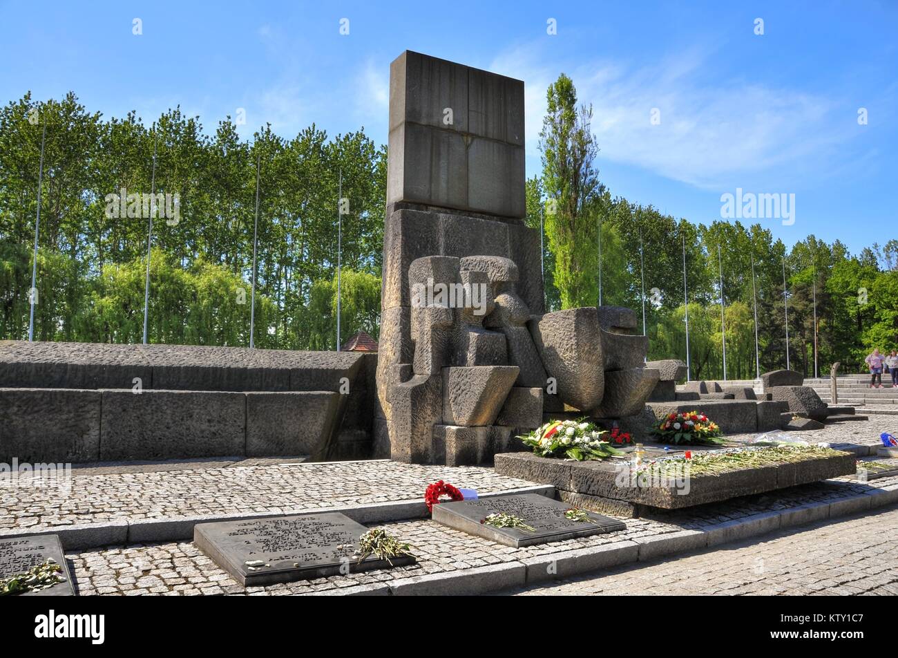 Monument. Auschwitz-Birkenau concentration camp, Brzezinka, Lesser ...