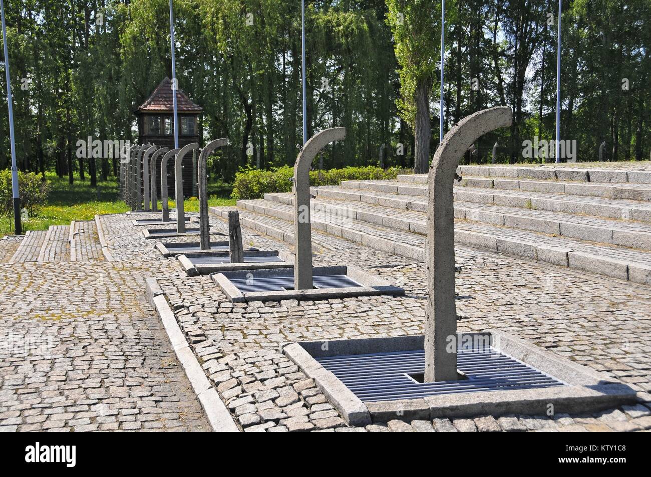 Gas chambers. Auschwitz-Birkenau concentration camp, Brzezinka, Lesser ...