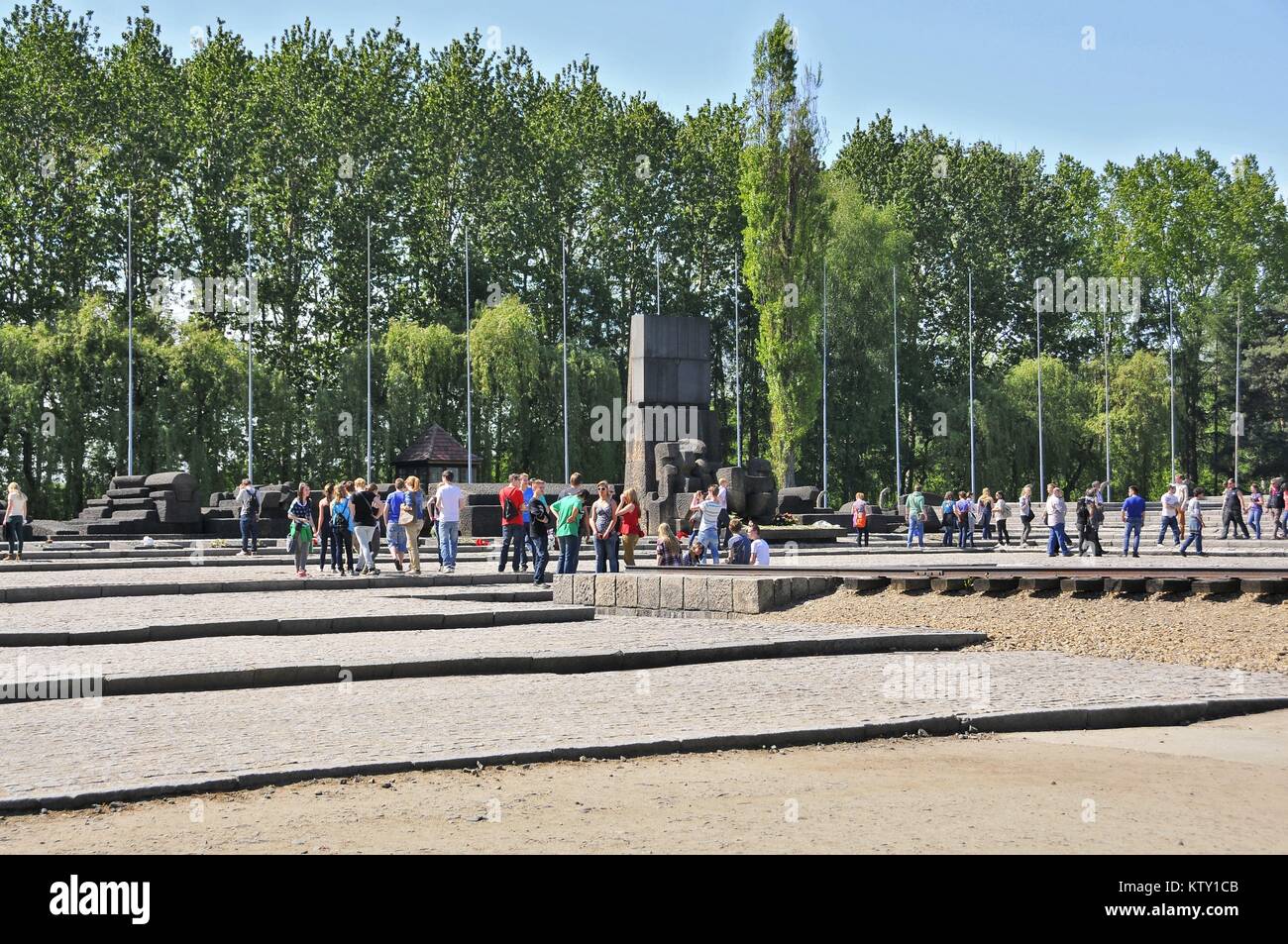 Monument. Auschwitz-Birkenau concentration camp, Brzezinka, Lesser ...