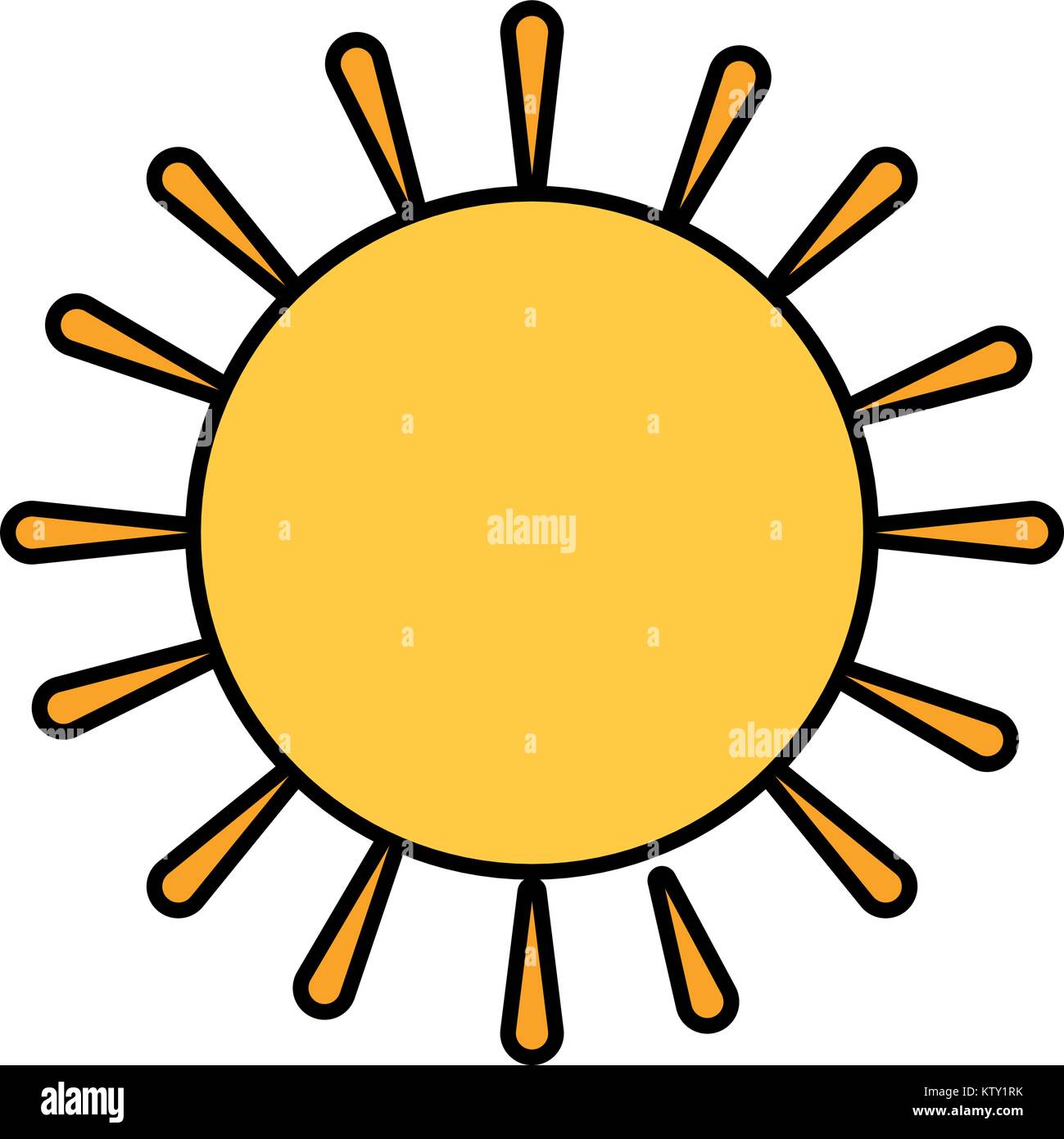 summer sun isolated icon Stock Vector Image & Art - Alamy