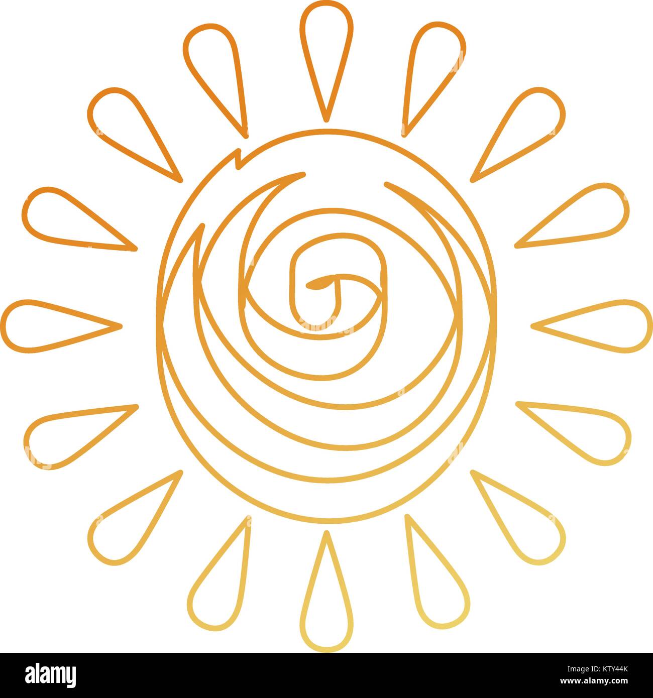 summer sun drawing icon vector illustration design Stock Vector Image ...