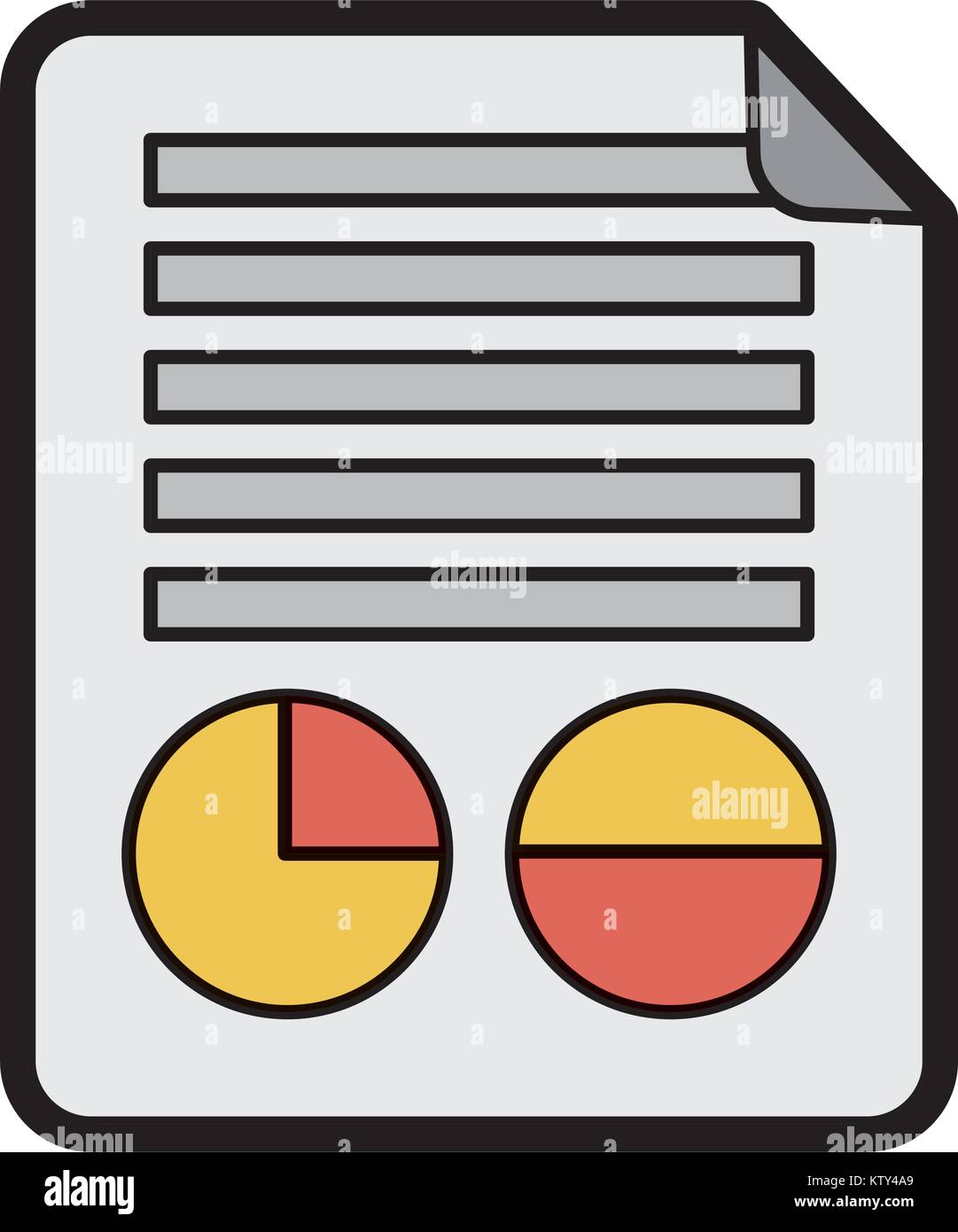 graph chart on paper icon image Stock Vector Image & Art - Alamy