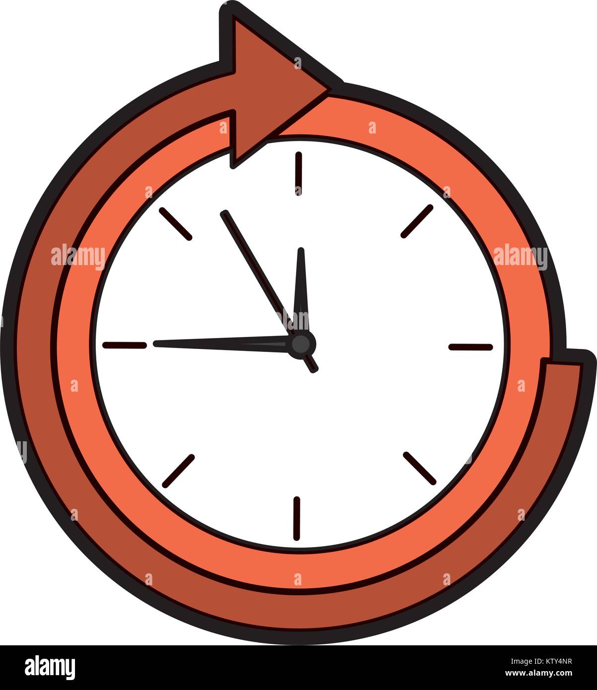 clock with arrow time icon image Stock Vector Image & Art - Alamy