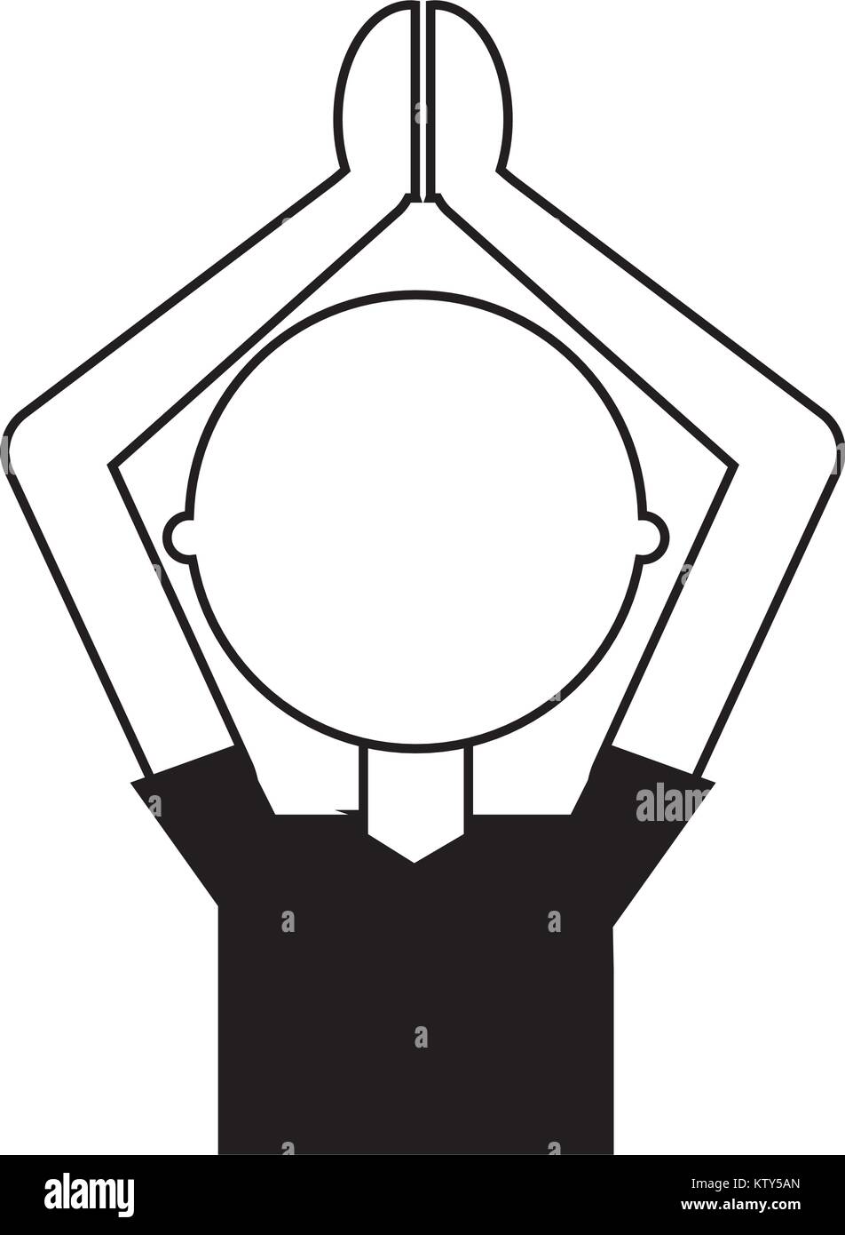 man with arms up Stock Vector Image & Art - Alamy