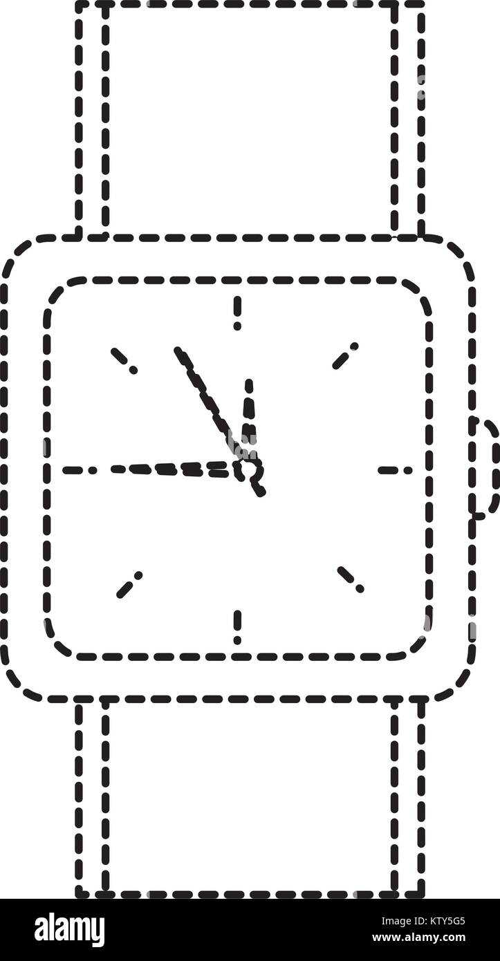 watch square face time icon image Stock Vector Image & Art - Alamy