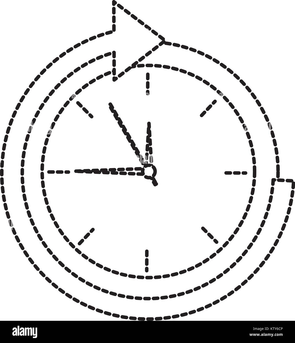 clock with arrow time icon image Stock Vector Image & Art - Alamy