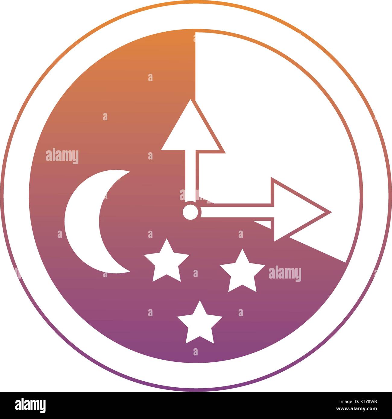 Moon face clock Stock Vector Images - Alamy