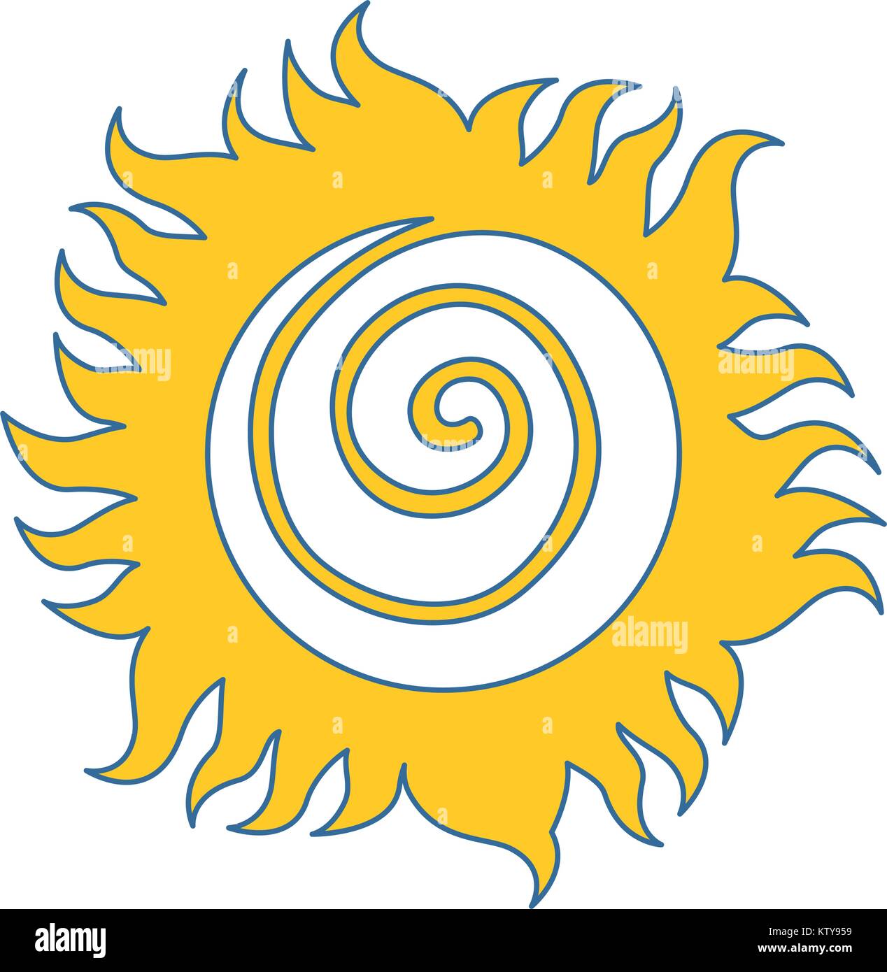 summer sun drawing icon vector illustration design Stock Vector Image ...