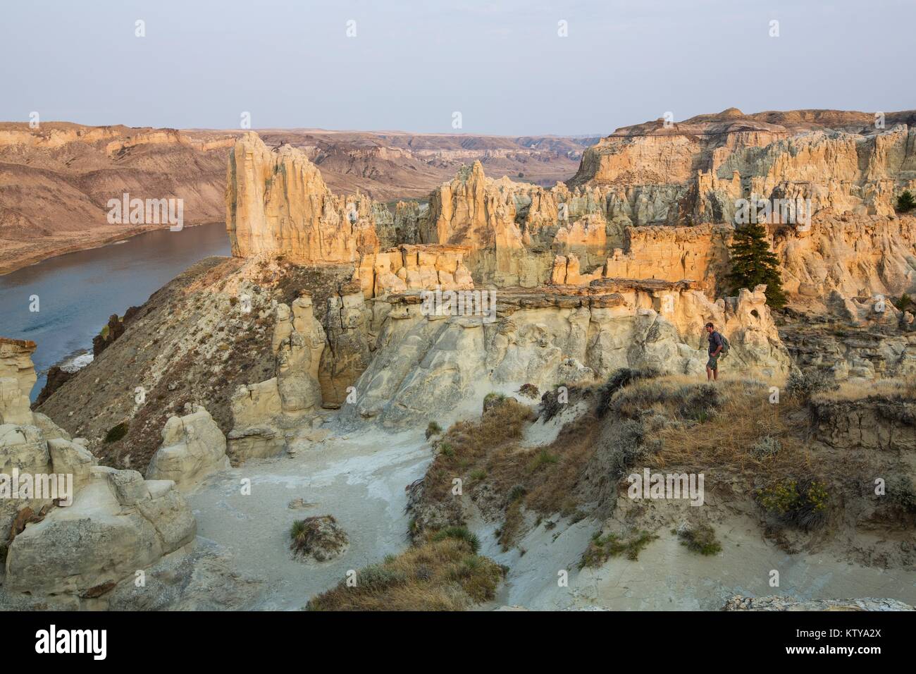 Rock formations surround the Upper Missouri River National and Scenic ...