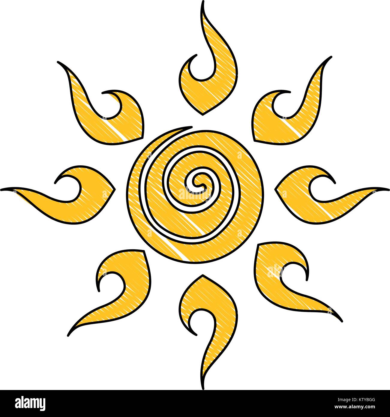 summer sun drawing icon vector illustration design Stock Vector Image ...