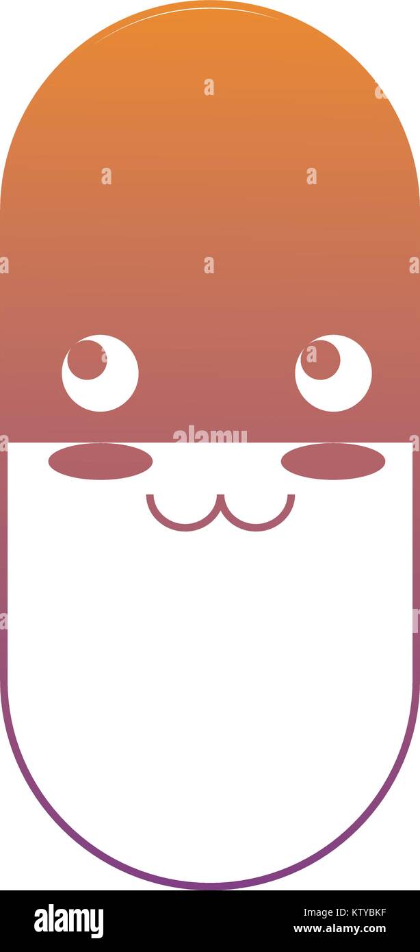 kawaii pill icon image Stock Vector Image & Art - Alamy