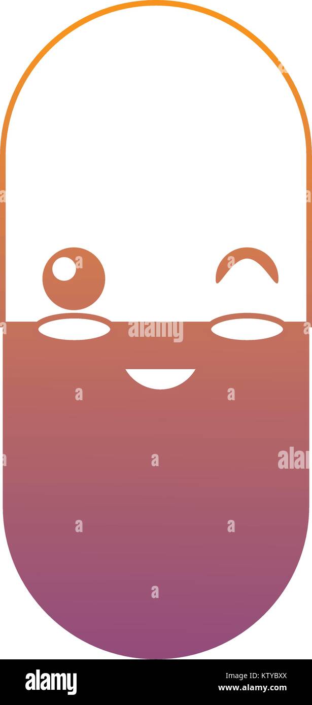 kawaii pill icon image Stock Vector Image & Art - Alamy