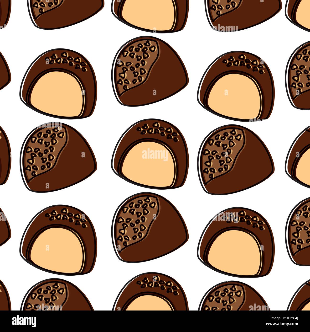 chocolate bites pattern image Stock Vector Image & Art - Alamy