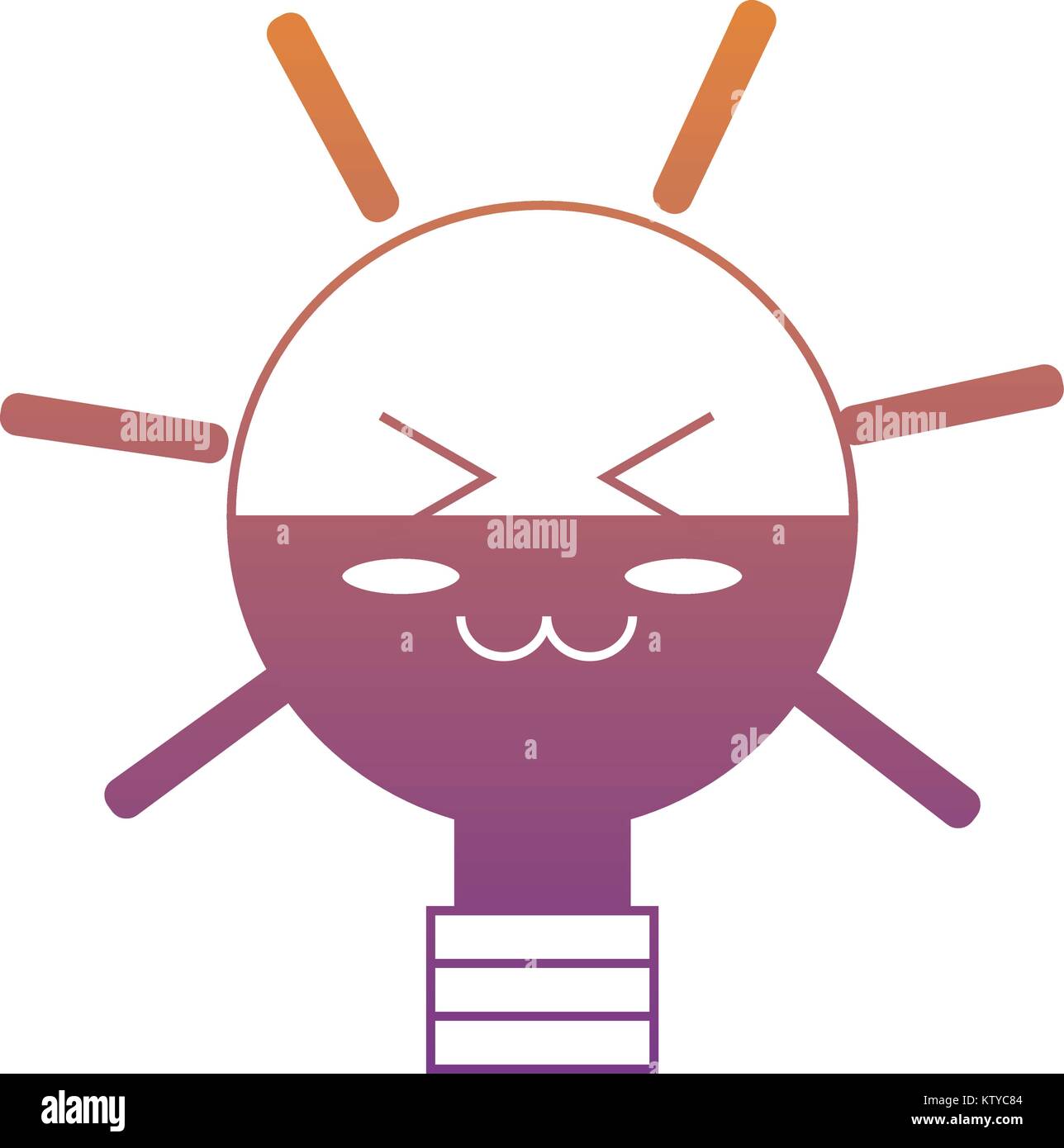 kawaii light bulb Stock Vector Image & Art - Alamy