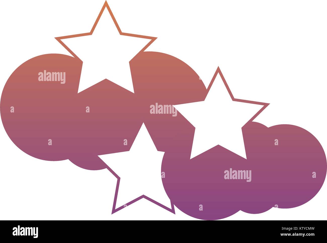 cloud an stars icon Stock Vector Image & Art - Alamy