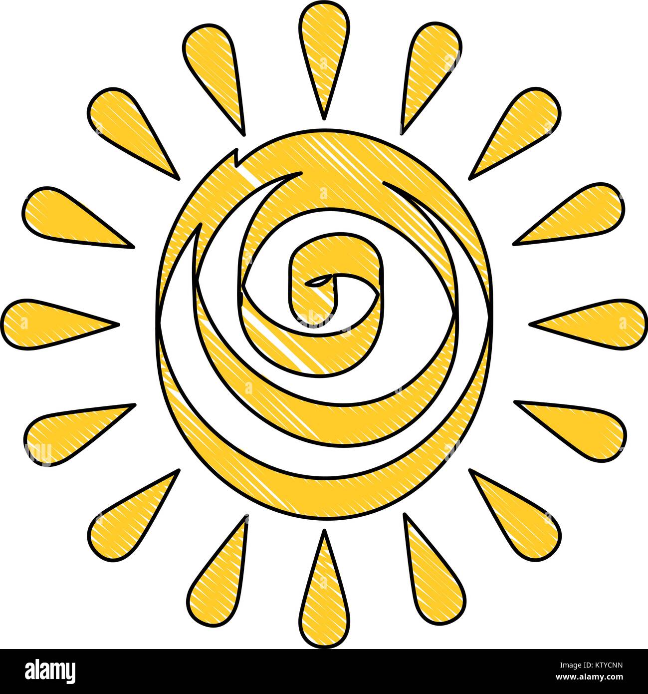 summer sun drawing icon vector illustration design Stock Vector Image ...