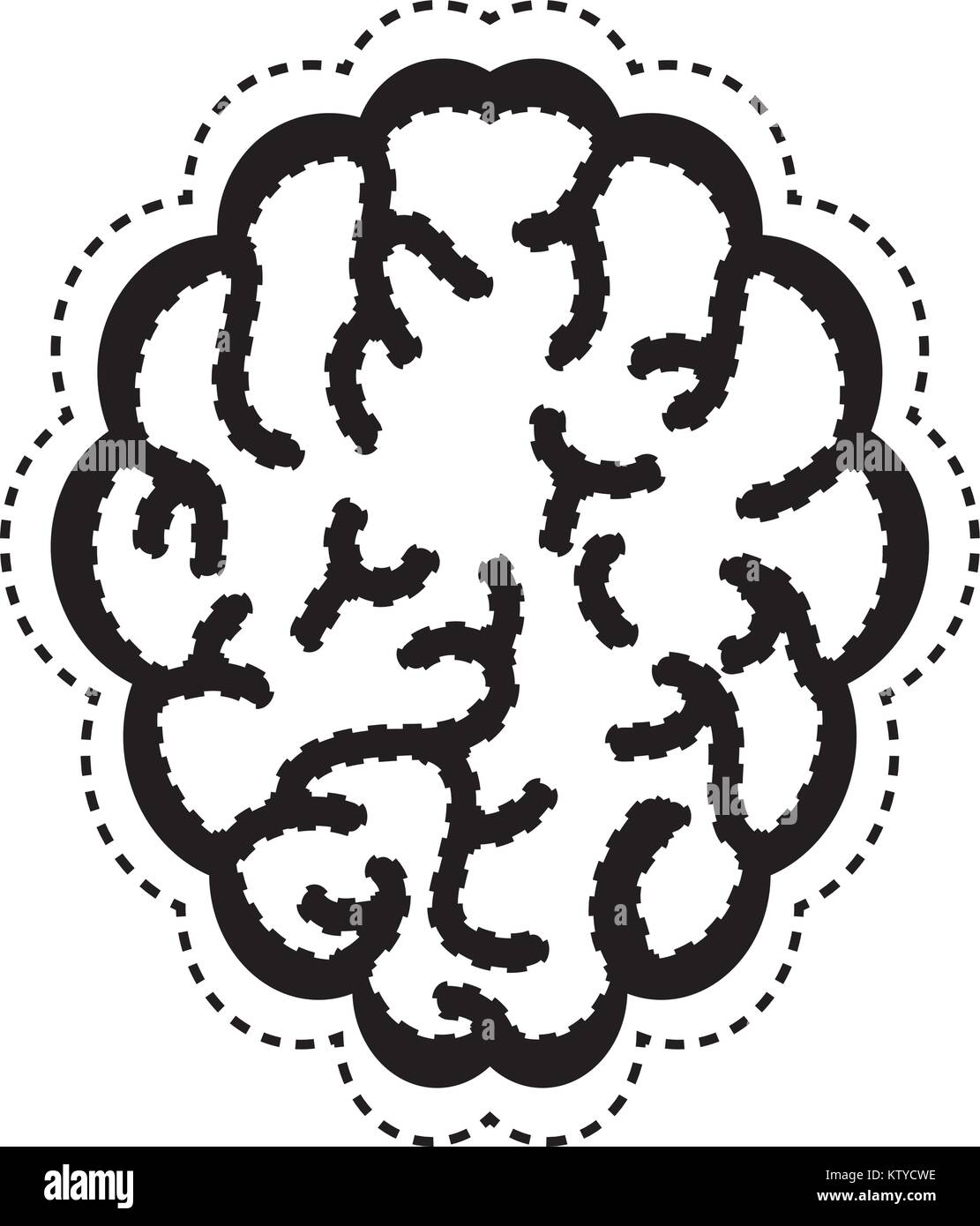 brain organ icon Stock Vector Image & Art - Alamy