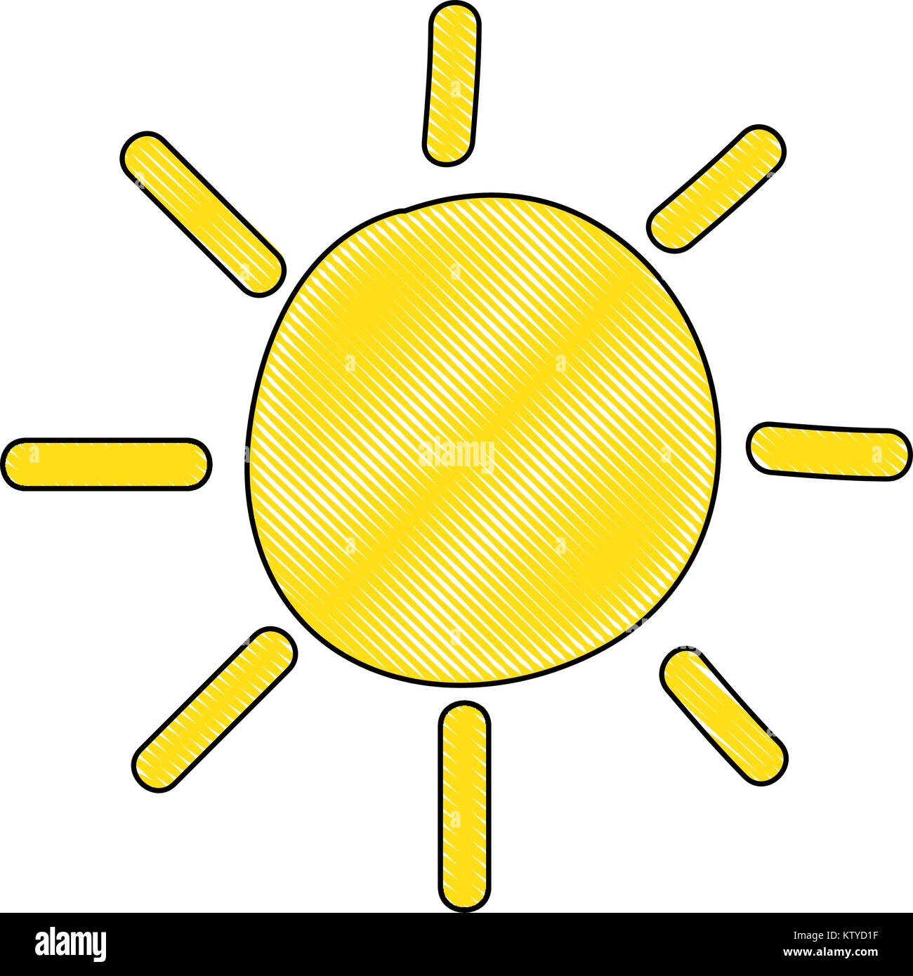 summer sun drawing icon vector illustration design Stock Vector Image ...
