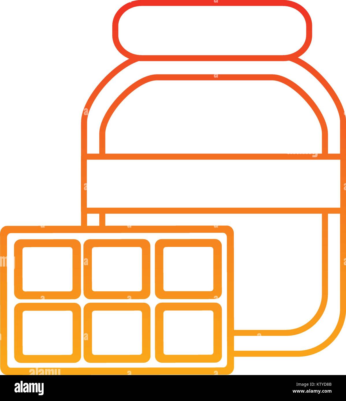 Piece chocolate bar bite Stock Vector Images - Alamy