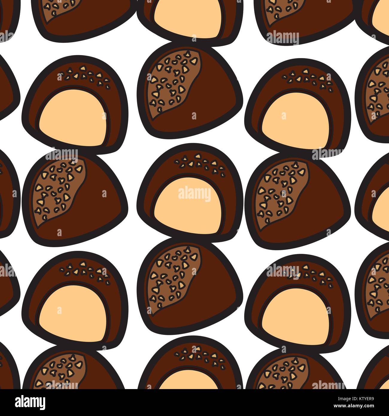 chocolate bites pattern image Stock Vector Image & Art - Alamy