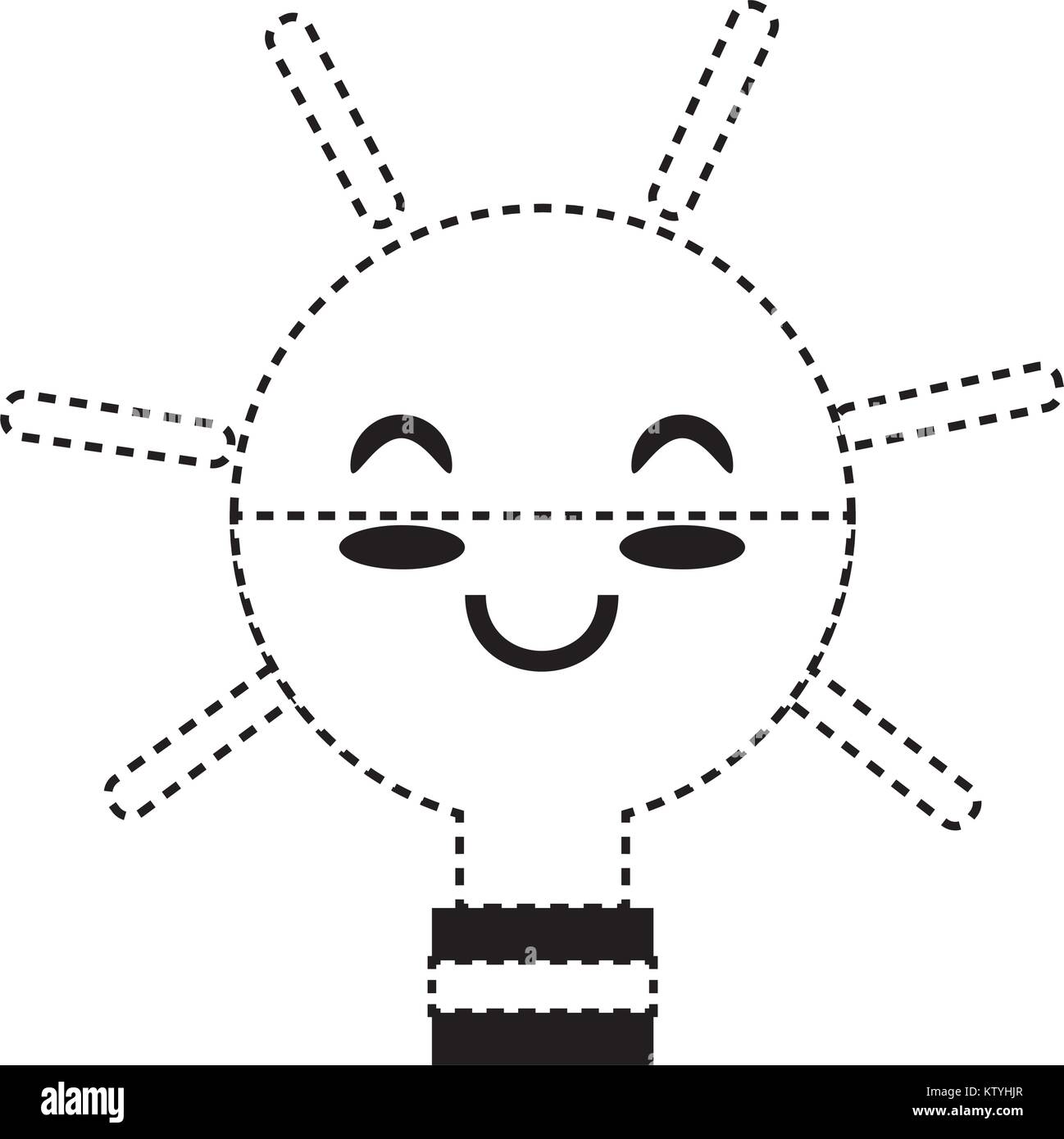 Kawaii cute happy bulb hi-res stock photography and images - Alamy