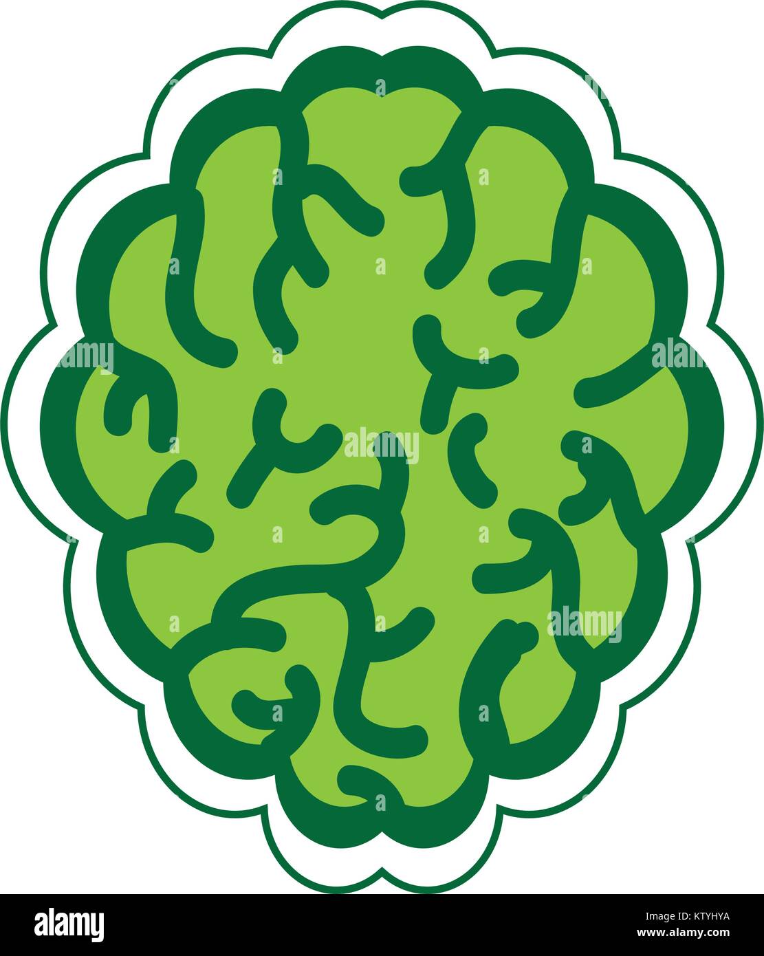 brain organ icon Stock Vector Image & Art - Alamy
