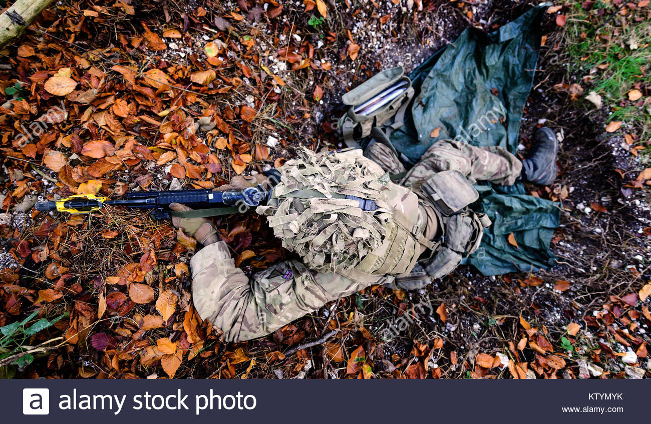 Prone Soldier With Gun Stock Photos & Prone Soldier With Gun Stock ...