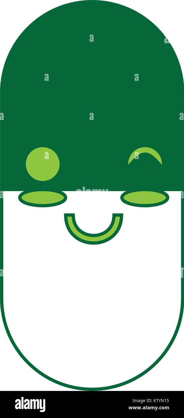 kawaii pill icon image Stock Vector Image & Art - Alamy