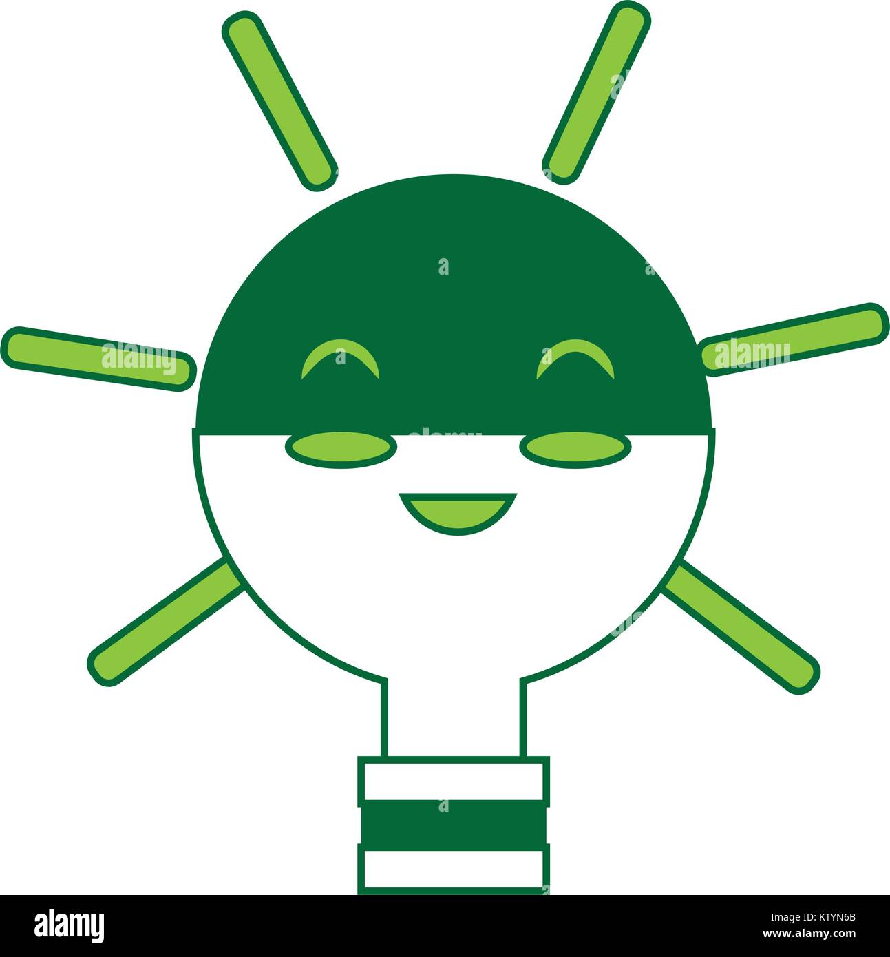 kawaii light bulb Stock Vector Image & Art - Alamy