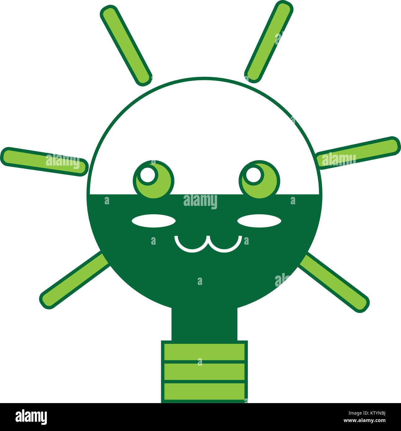 kawaii light bulb Stock Vector Image & Art - Alamy