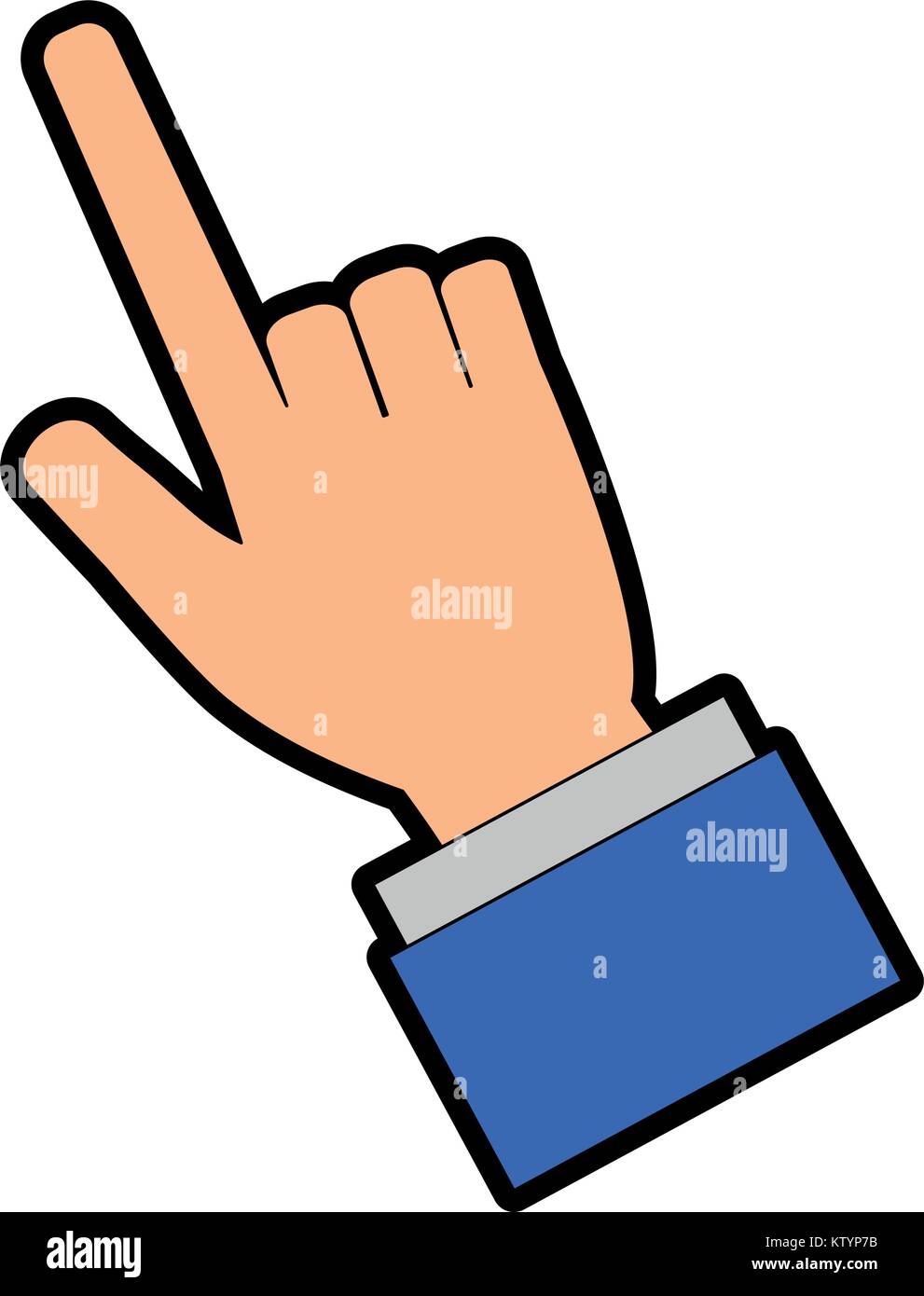 hand human index icon vector illustration design Stock Vector Image ...