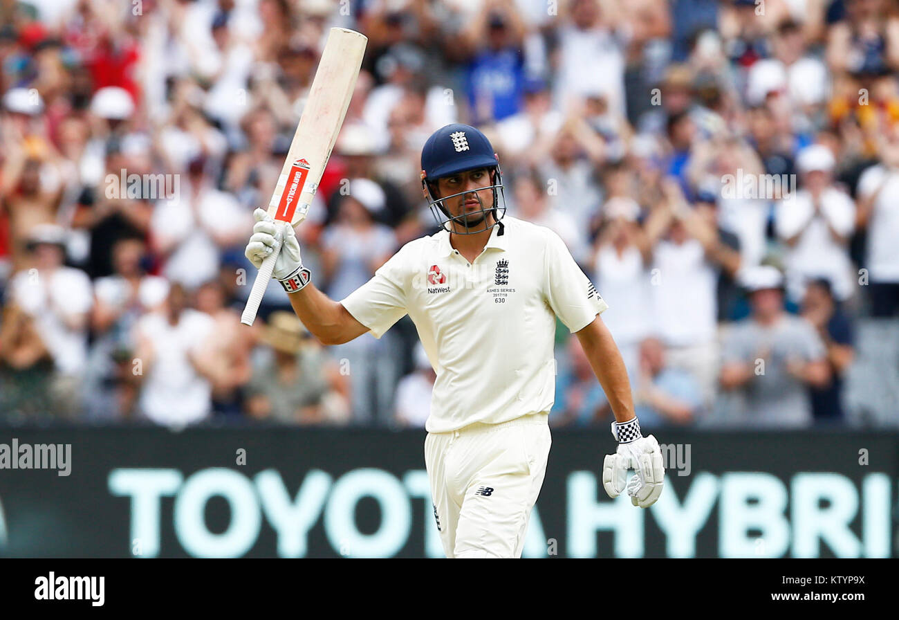 England's Alastair Cook celebrates his 150 during day three of the ...