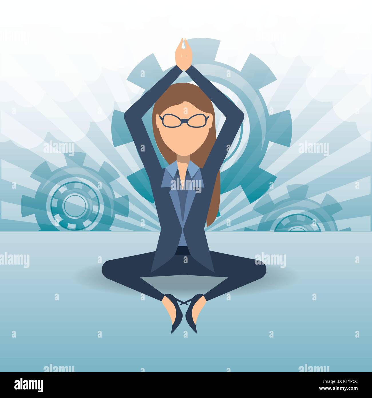 business woman cartoon get an idea Stock Vector Image & Art - Alamy