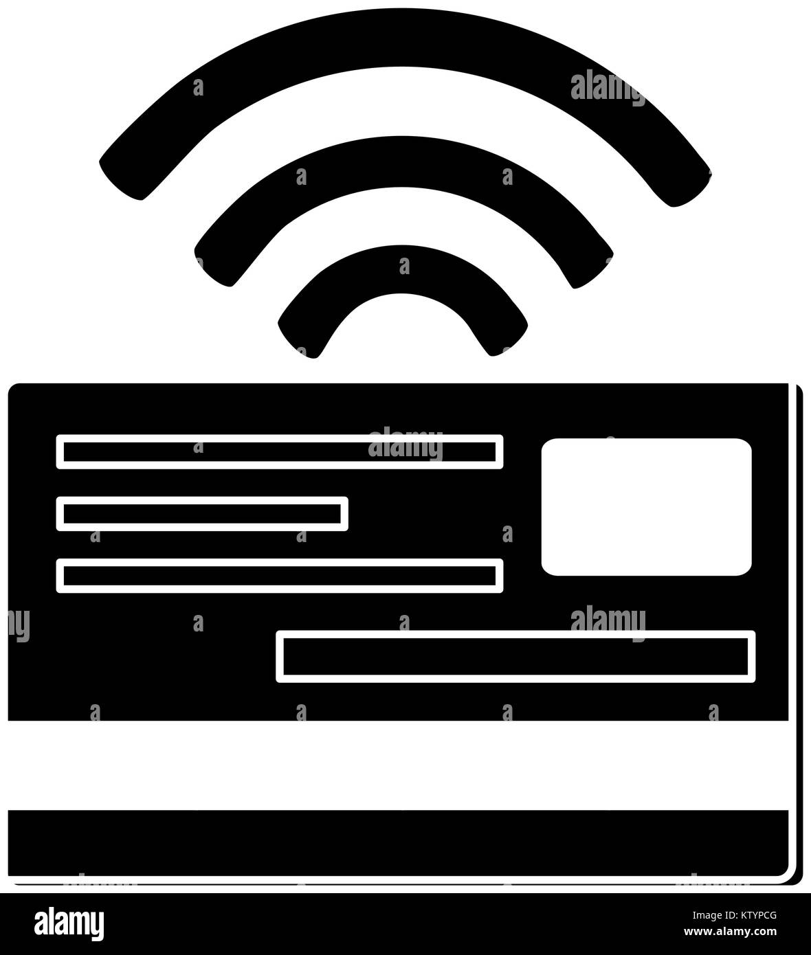 credit cards with wifi signal vector illustration design Stock Vector ...