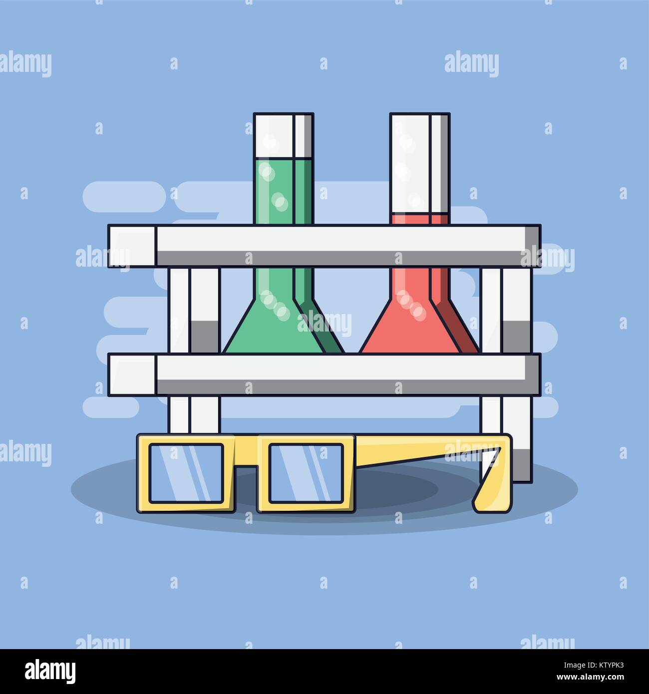 laboratory equipment science chemistry education concept Stock Vector ...