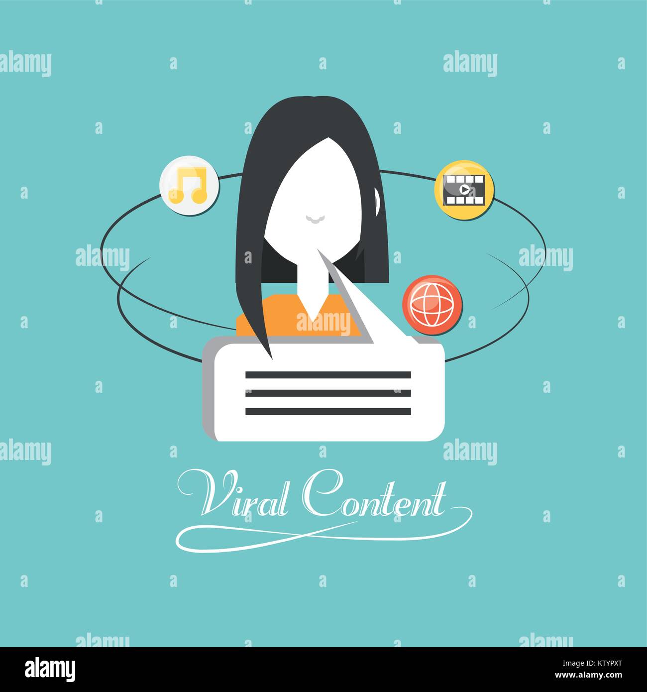 viral content design Stock Vector Image & Art - Alamy