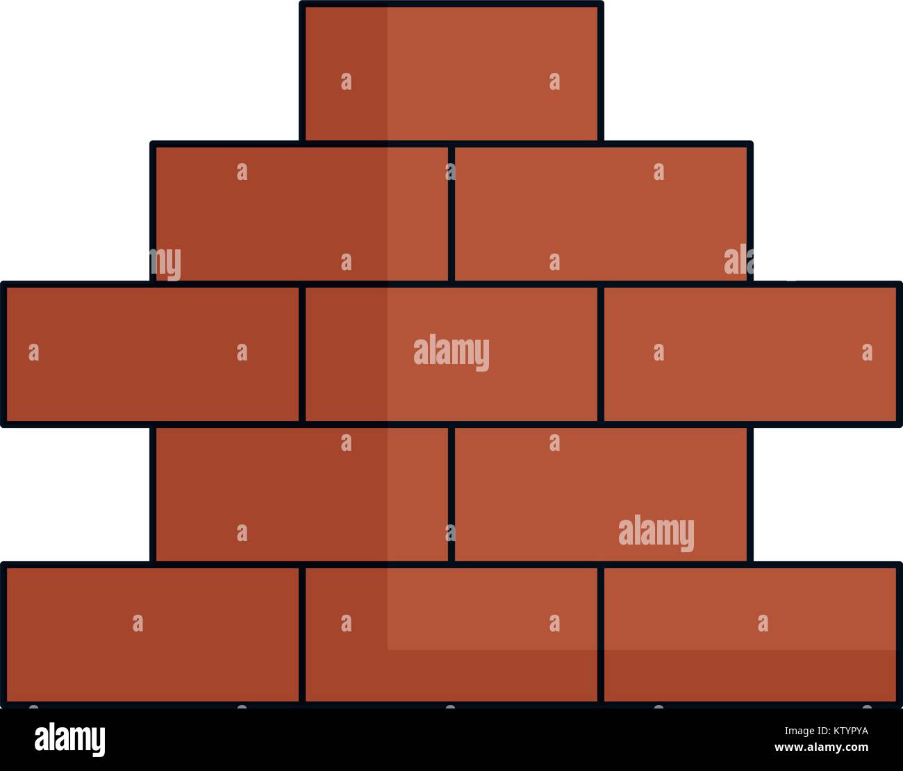 Pile of concrete bricks Stock Vector Images - Alamy