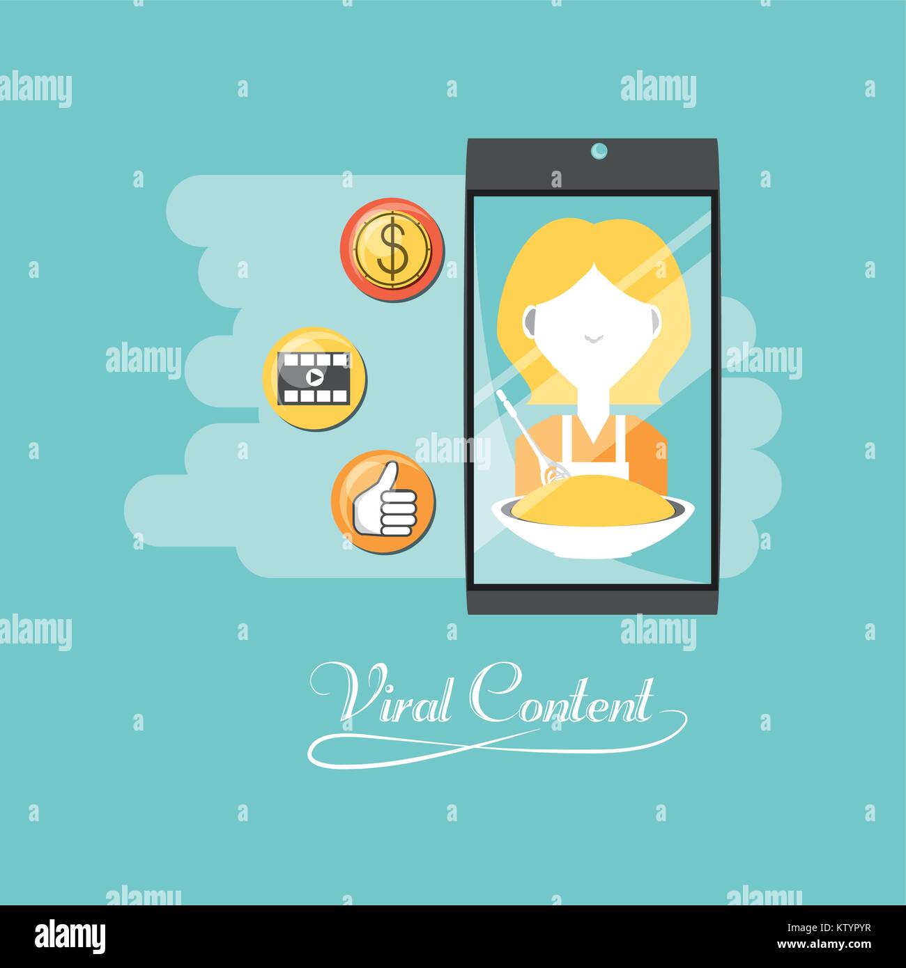 viral content design Stock Vector Image & Art - Alamy